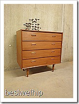 Vintage design ladenkast, cabinet Danish style | Bestwelhip